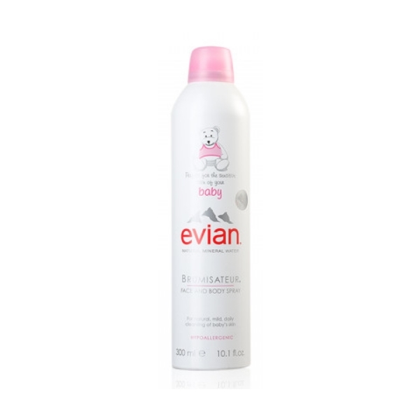 Evian Brumisateur Baby Face and Body Spray Natural Mineral Water 300ml ...